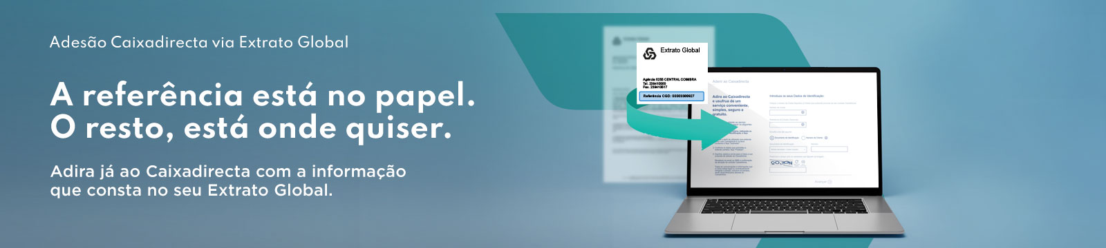 Adira ao Caixadirecta com o seu Extrato Global